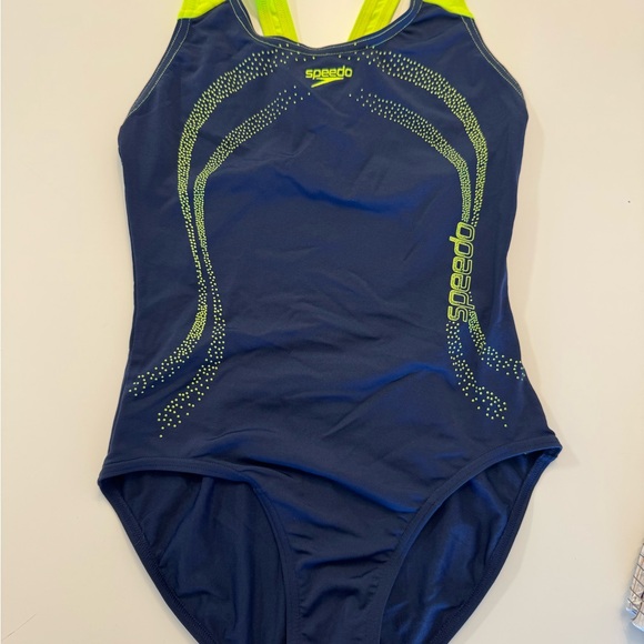 Speedo | Swim | Speedo Endurance Kids Swim One Piece Navy And Neon ...